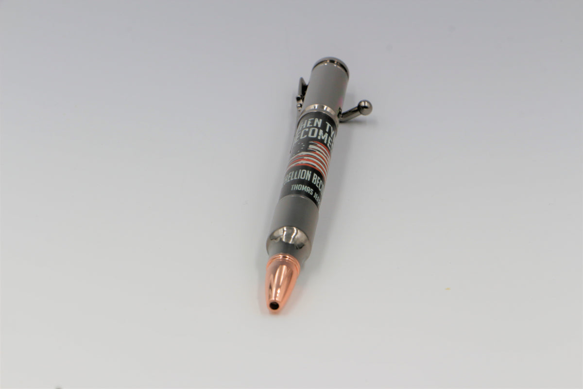 Tyranny flag bolt action – Lucas Wood Turning